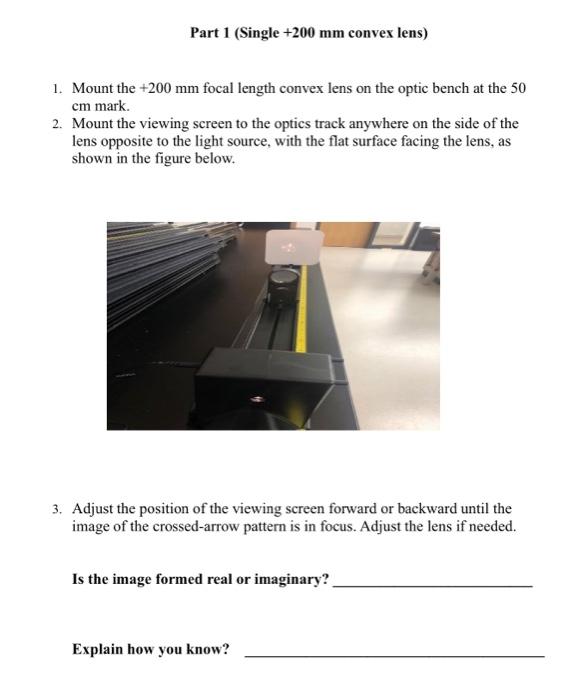 Solved Activity 2: Images formed by Thin Lenses Purpose: The | Chegg.com