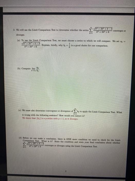 Solved MATH 112 WORKSHEET 8 (10.3-5) NAME: SECTION: Show all | Chegg.com