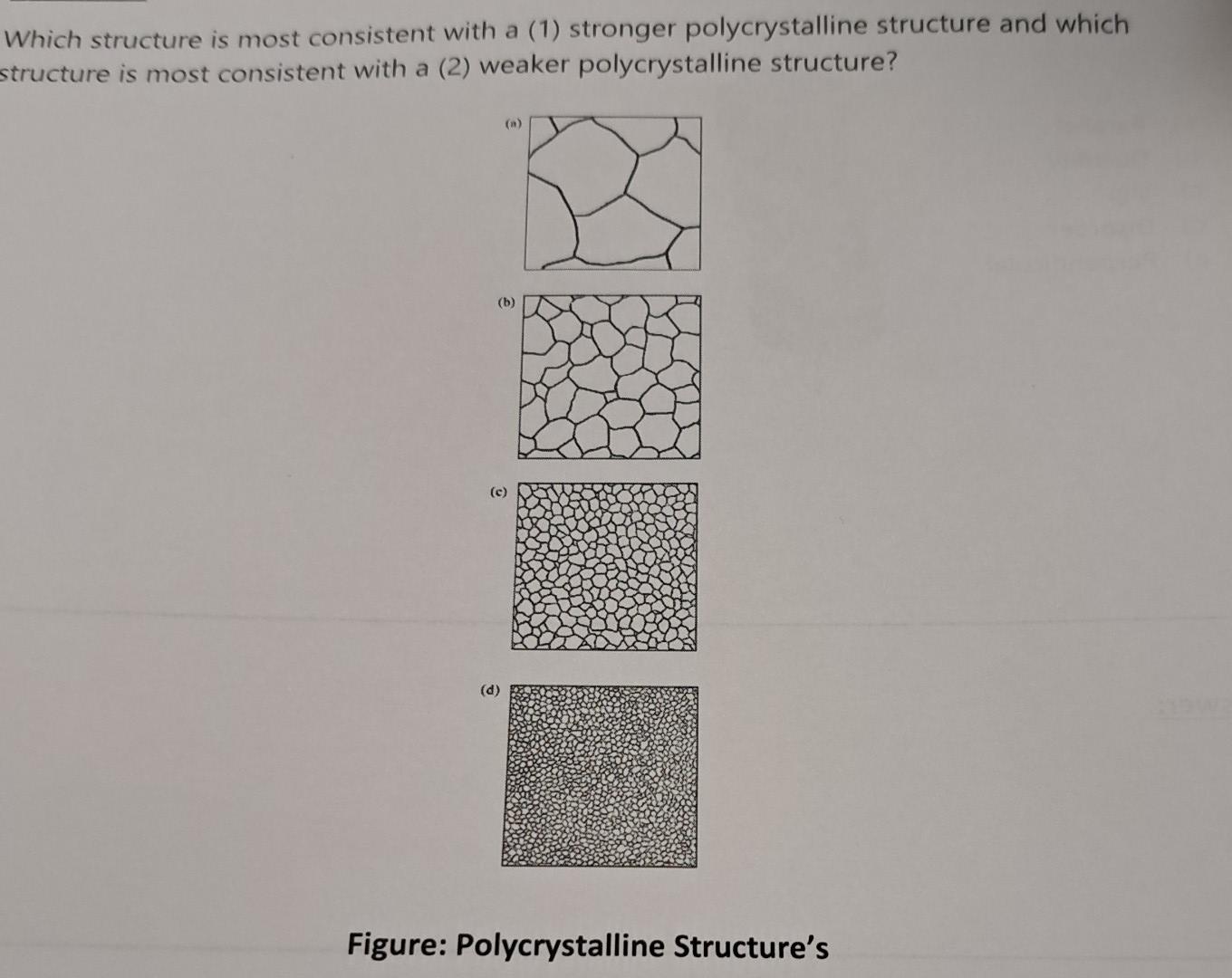 Solved Which structure is most consistent with a (1) | Chegg.com Solved Which structure is most consistent with a (1) | Chegg.com