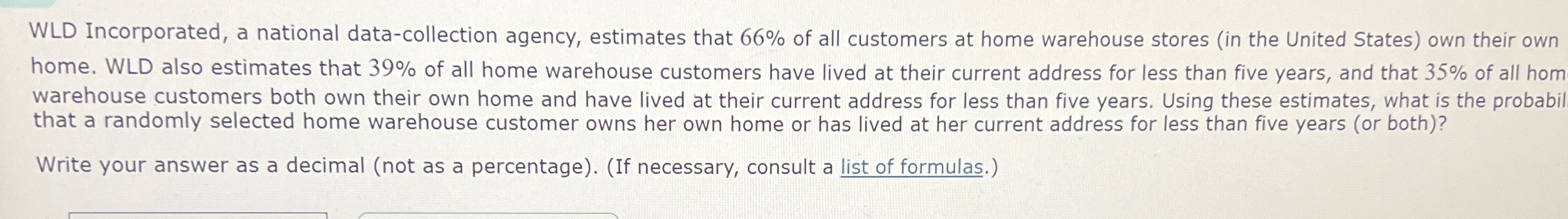 Solved WLD Incorporated, a national data-collection agency, | Chegg.com
