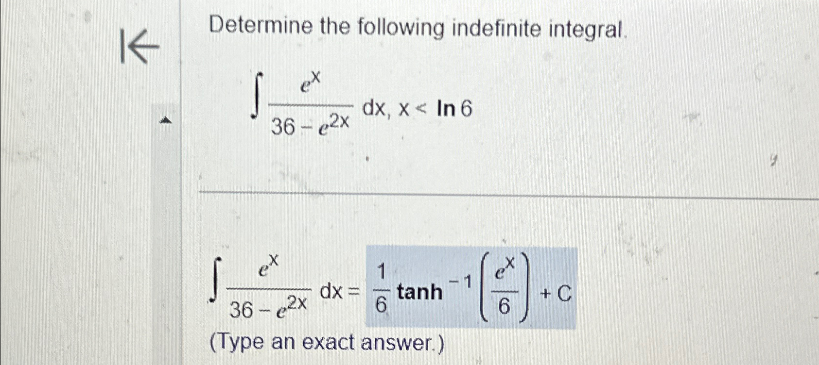 Solved Determine the following indefinite | Chegg.com