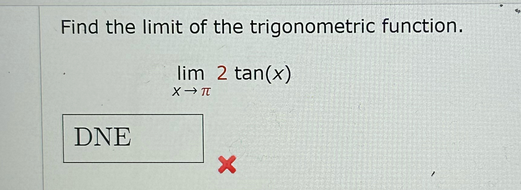 Solved Find The Limit Of The Trigonometric