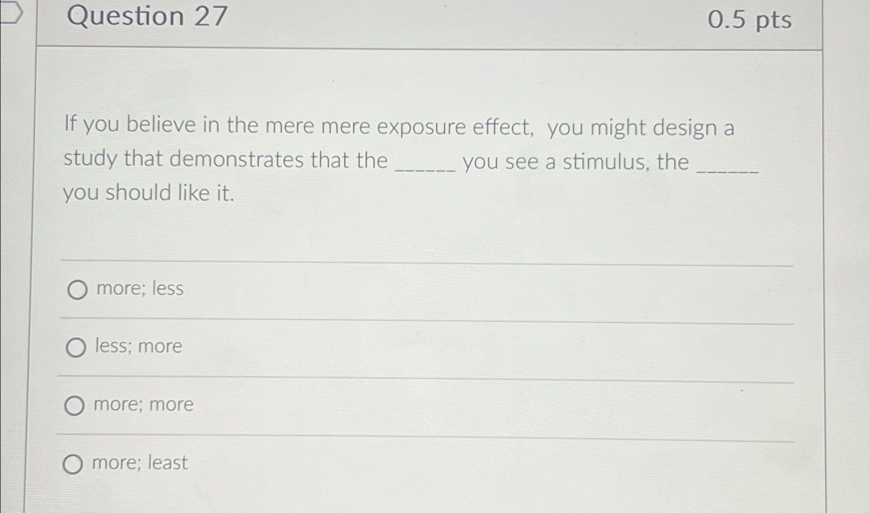 Solved Question 270.5ptsIf you believe in the mere mere | Chegg.com