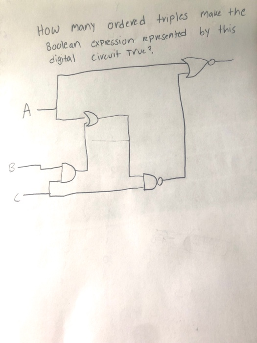 Solved make the by this How many ordered triples Boolean | Chegg.com