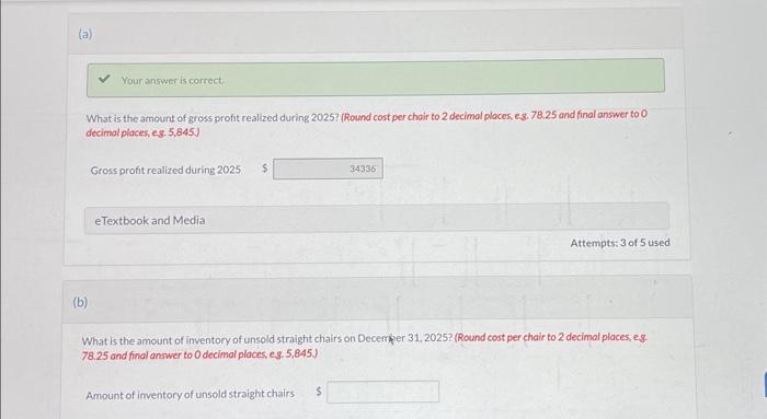 Solved During 2025. Splish Furniture Company purchases a | Chegg.com