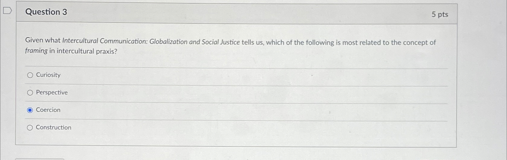 Solved Question 35 ﻿ptsGiven what Intercultural | Chegg.com