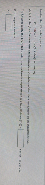 Solved Consider the differential | Chegg.com