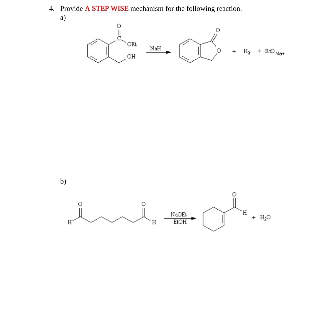 Solved Provide A STEP WISE mechanism for the following | Chegg.com