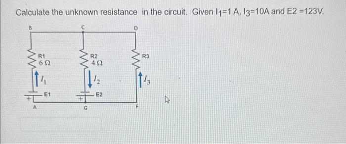 Solved Calculate the unknown resistance in the circuit. | Chegg.com