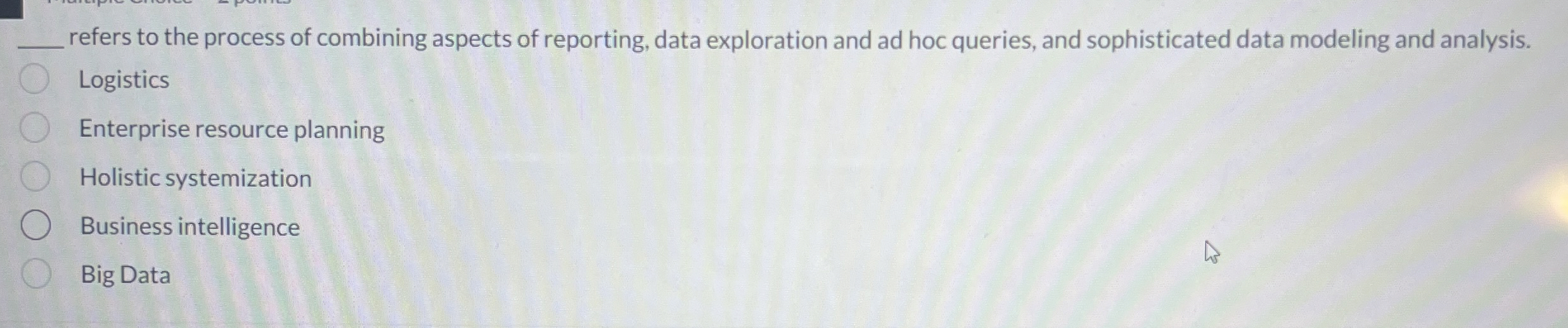 High Quality SOLUTION q, ﻿refers to the process of combining aspects of | Chegg.com