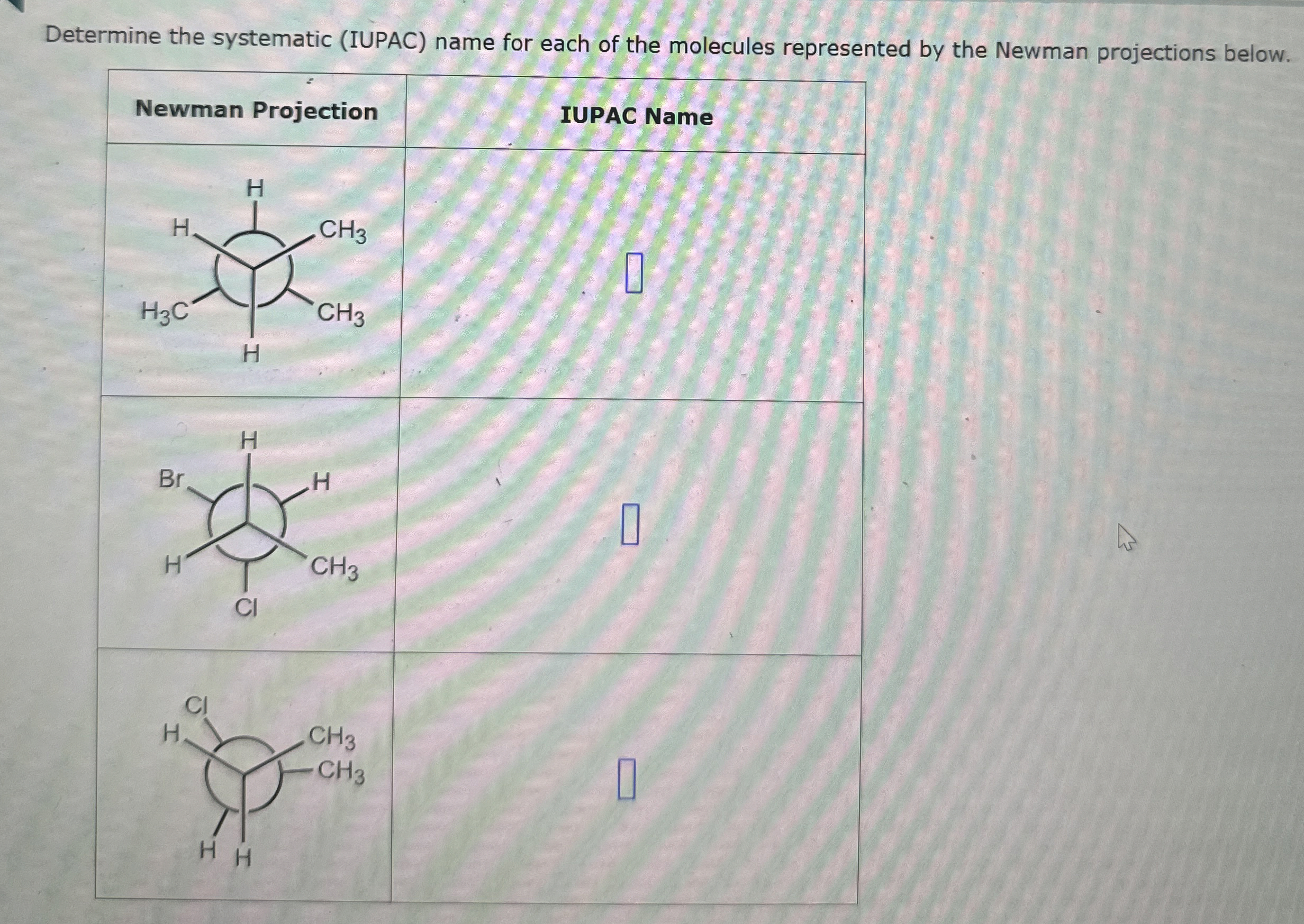Solved Determine the systematic (IUPAC) ﻿name for each of | Chegg.com