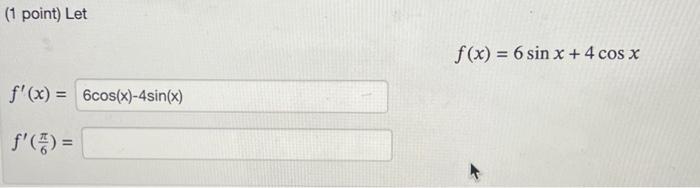 Solved (1 point) Use the formula f(x)≈f(x0)+f′(x0)(x−x0) to | Chegg.com
