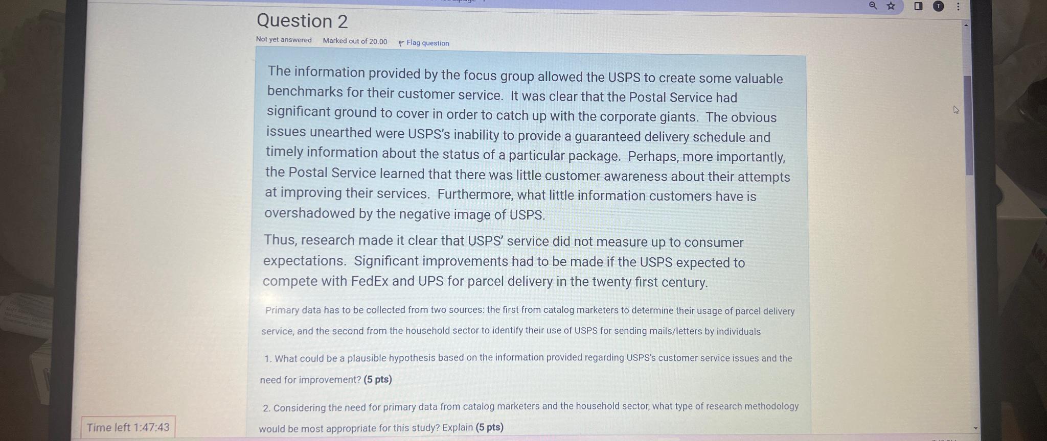 Solved Question 2Not yet answeredMarked out of 20.00Flag | Chegg.com