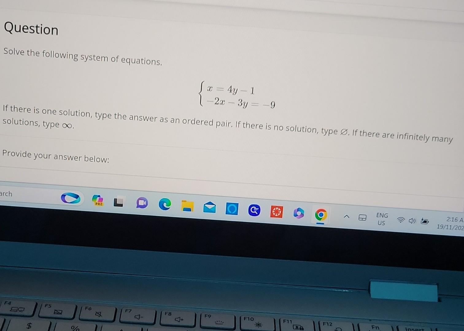 Solved Solve the following system of equations. | Chegg.com