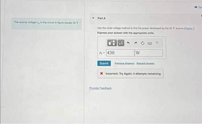 Solved The source voltage vg in the circuit in figure equals | Chegg.com