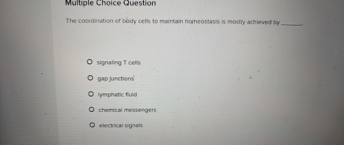 Solved Multiple Choice QuestionThe coordination of body | Chegg.com