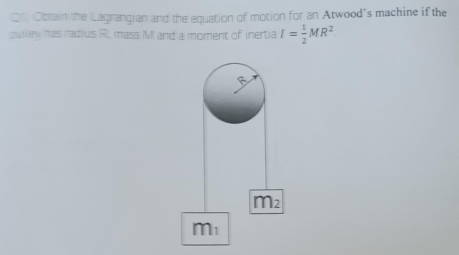 Solved E Glatain the Lagrangian and the equation of motion | Chegg.com