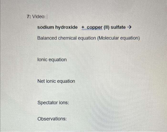 Solved Barium nitrate + copper (II) sulfate → Balanced | Chegg.com