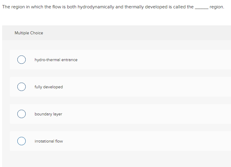 Solved The region in which the flow is both hydrodynamically | Chegg.com
