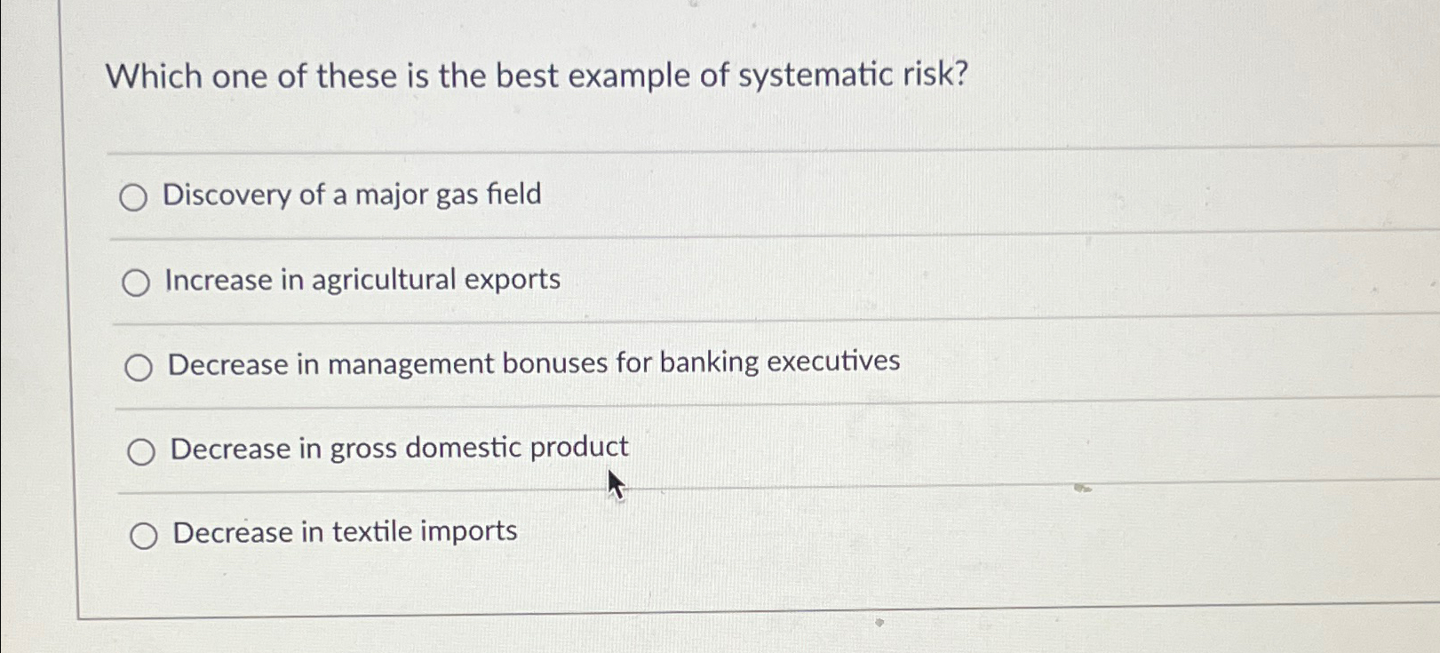 Solved Which one of these is the best example of systematic | Chegg.com