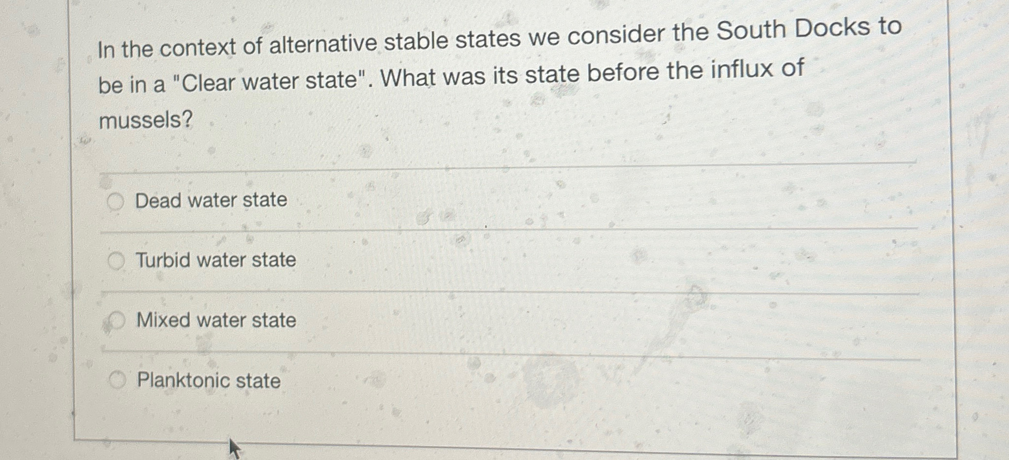 Solved In the context of alternative stable states we | Chegg.com