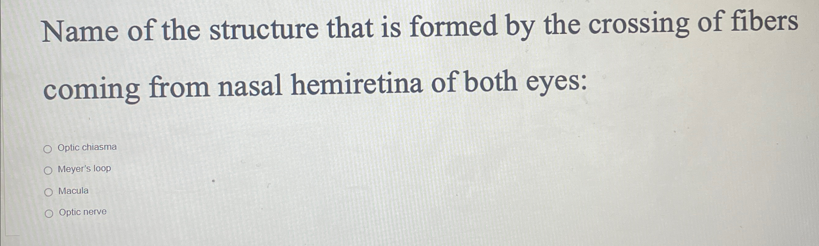 Solved Name of the structure that is formed by the crossing | Chegg.com