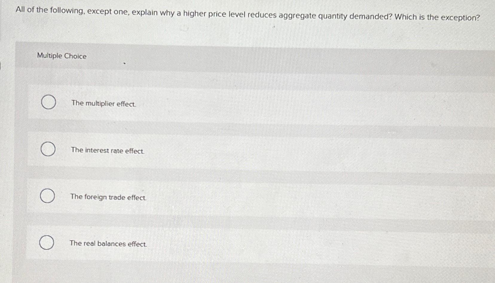 Solved All of the following, except one, explain why a | Chegg.com