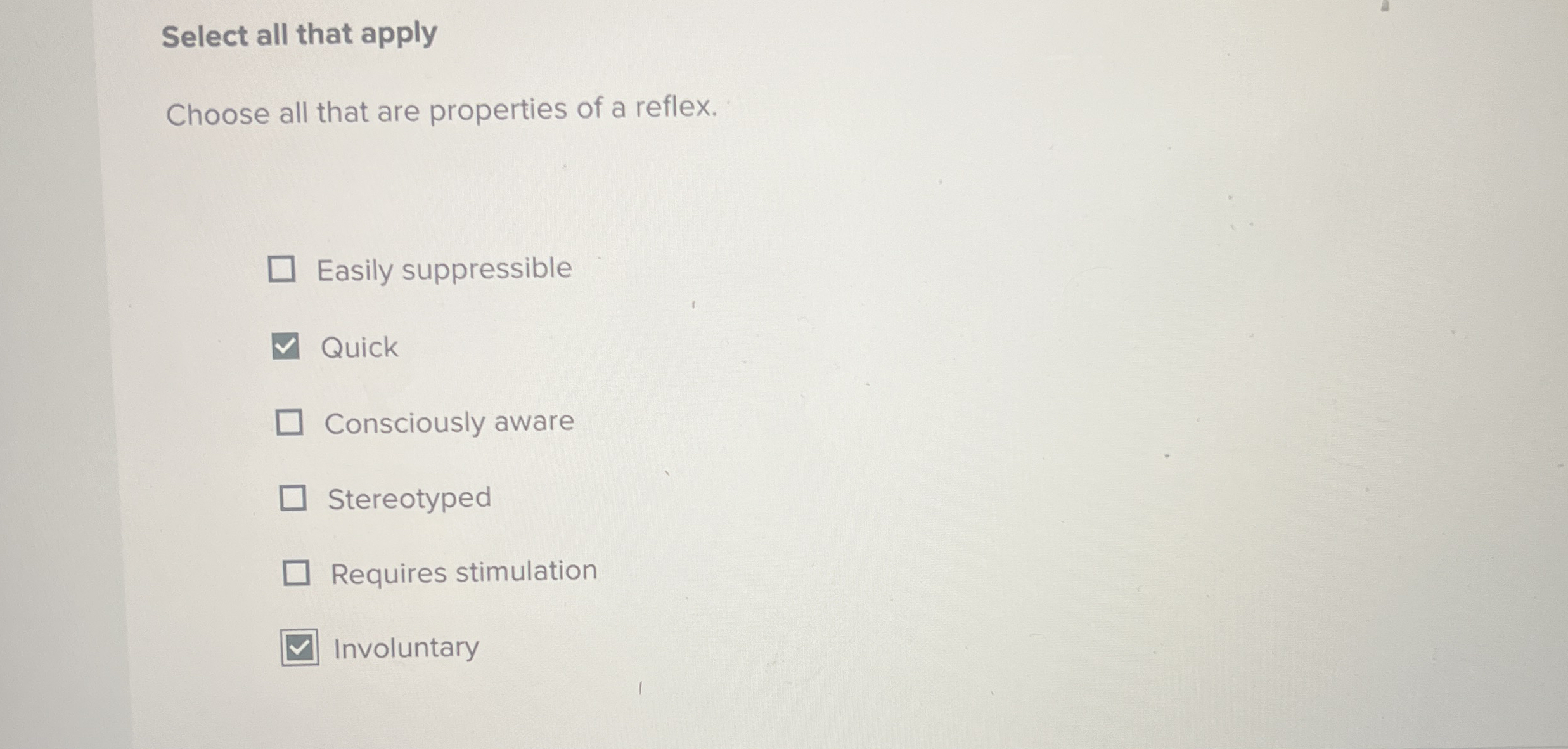 Solved Select all that applyChoose all that are properties | Chegg.com