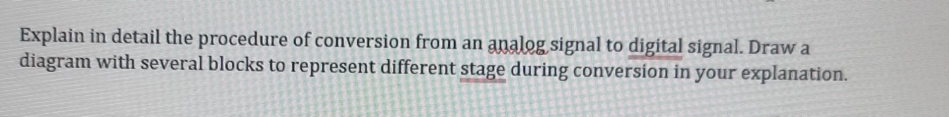 Solved Explain in detail the procedure of conversion from an | Chegg.com