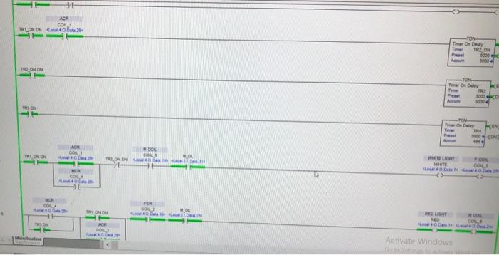 Solved i need a drawing of the ladder diagram for this | Chegg.com