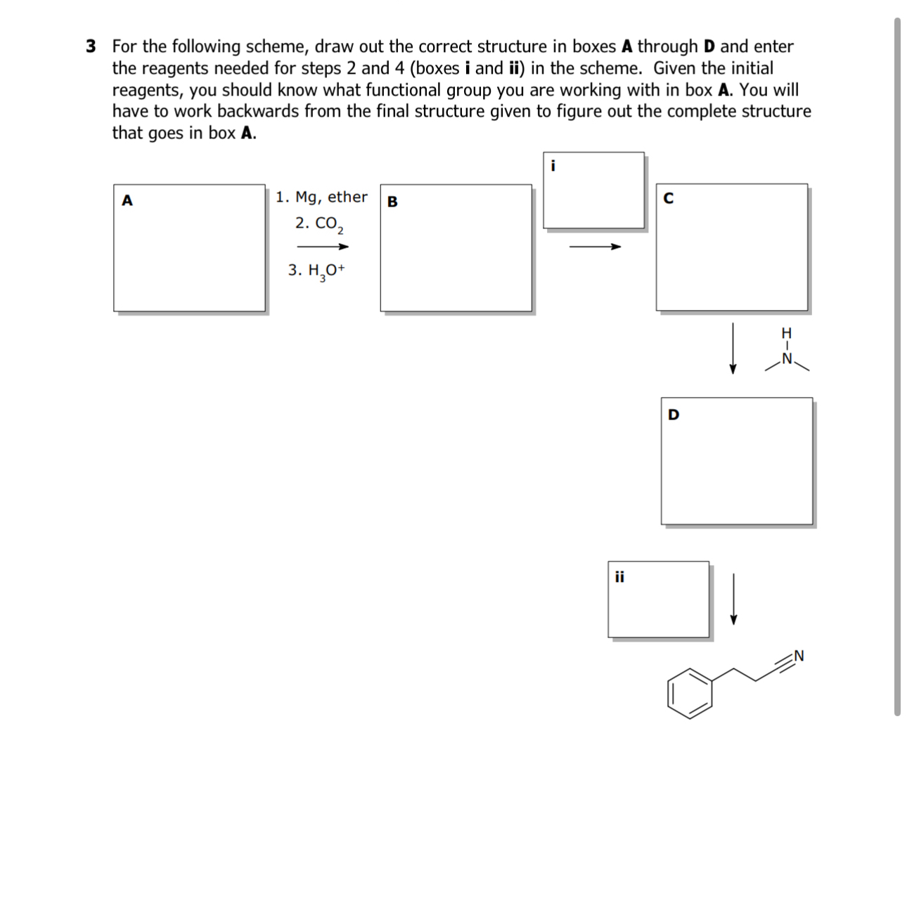 Solved 3 ﻿For the following scheme, draw out the correct | Chegg.com