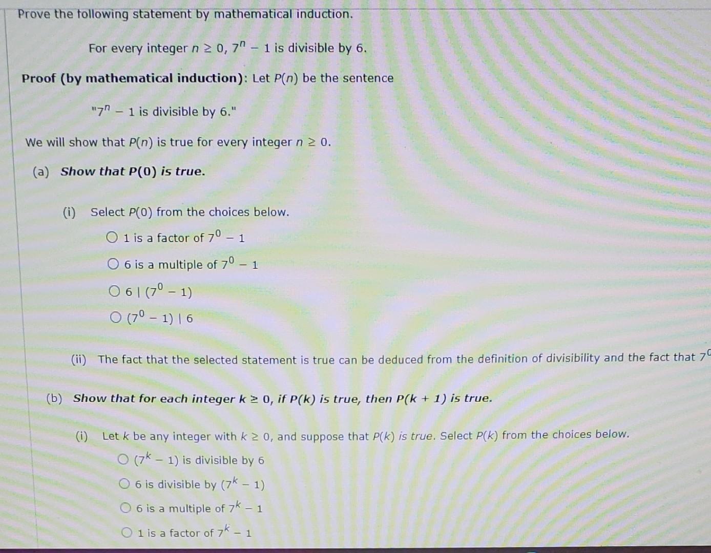 Solved rove the tollowing statement by mathematical | Chegg.com