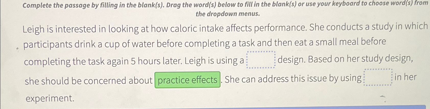 Solved Complete the passage by filling in the blank(s). | Chegg.com