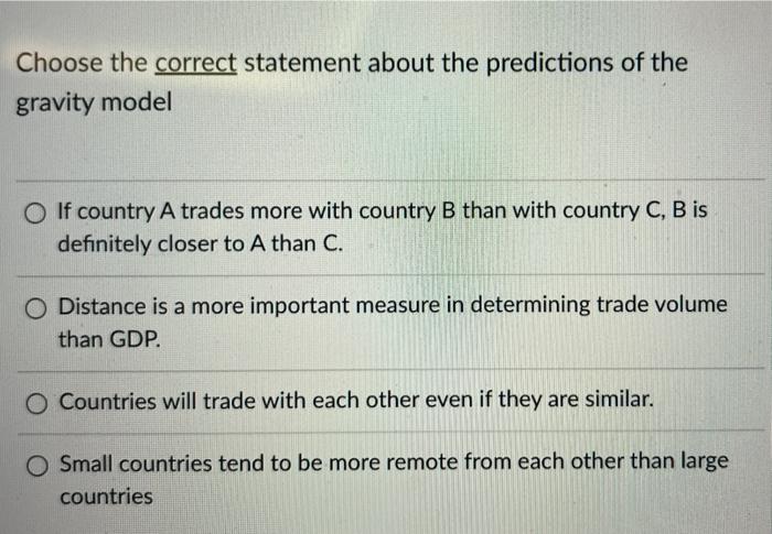 Solved Choose the correct statement about the predictions of | Chegg.com