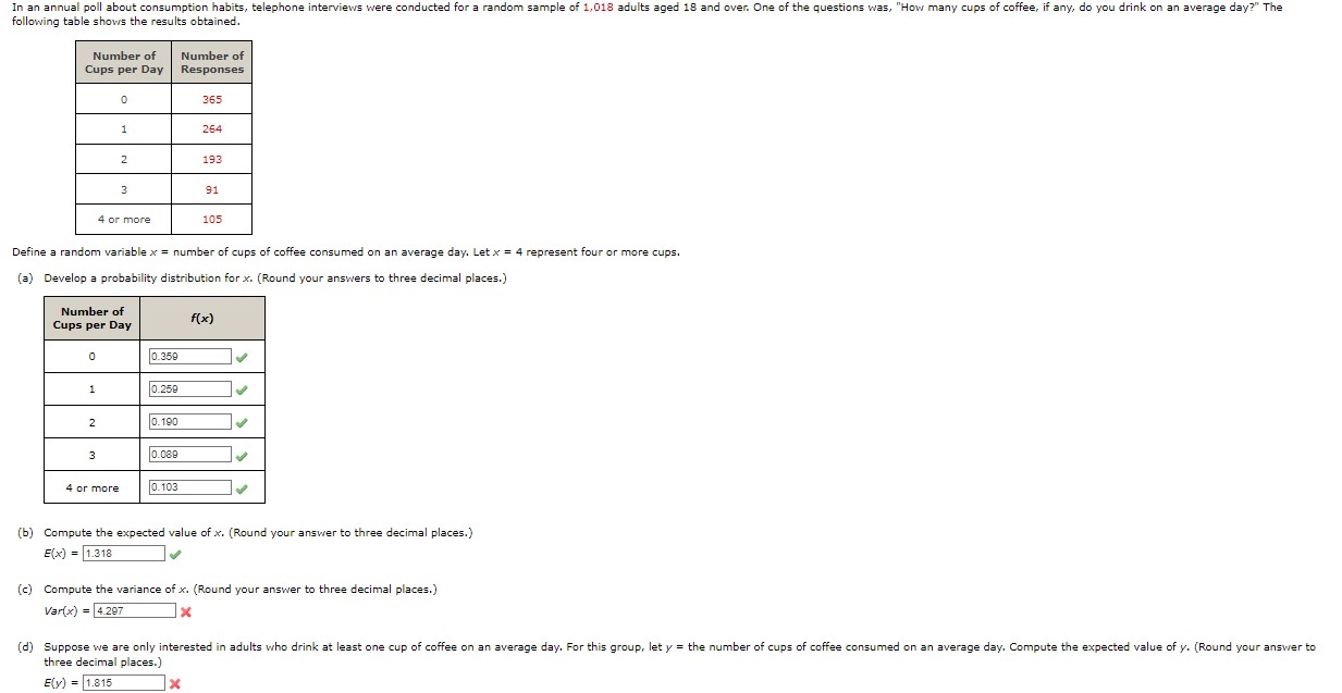 Solved following table shows the results obtained.Define a | Chegg.com