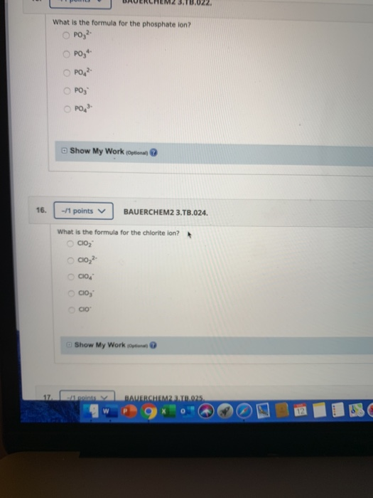 Solved -/1 points S OCC Canvas BAUERCHEM2 3.TB.013. What is | Chegg.com