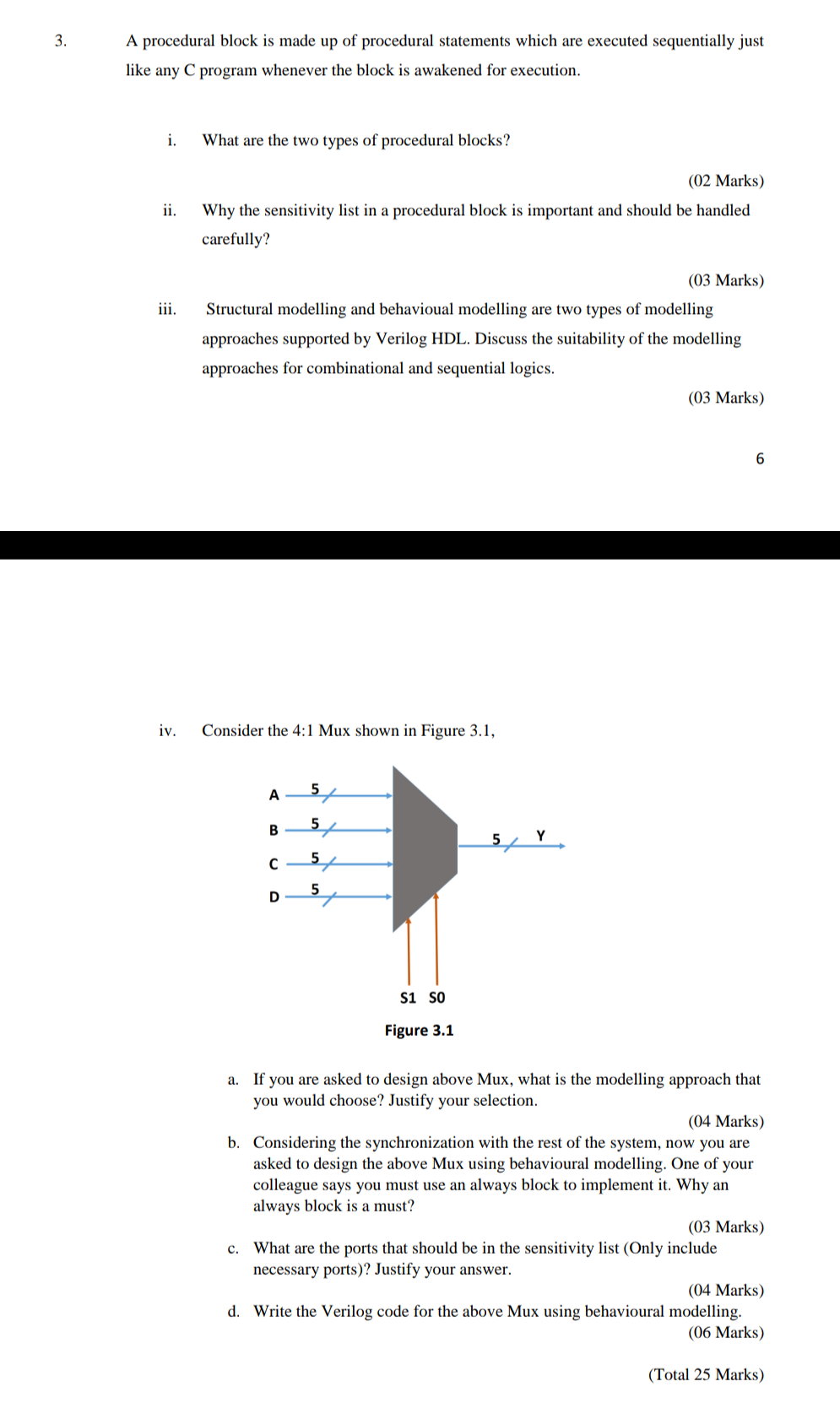 Solved 3. A procedural block is made up of procedural | Chegg.com