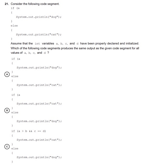 Solved 25. The following method is intended to return true | Chegg.com