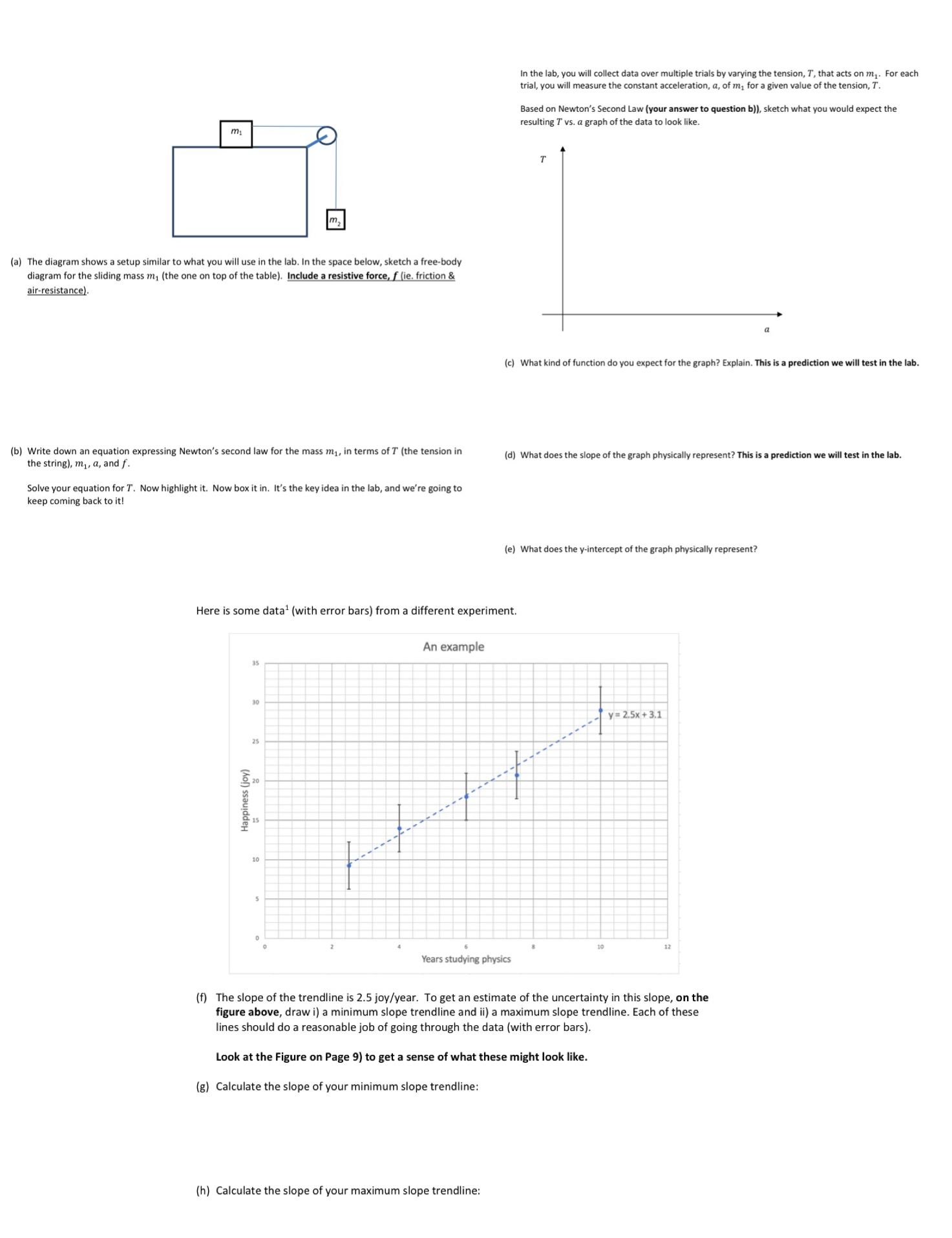 Solved In the lab, you will collect data over multiple | Chegg.com