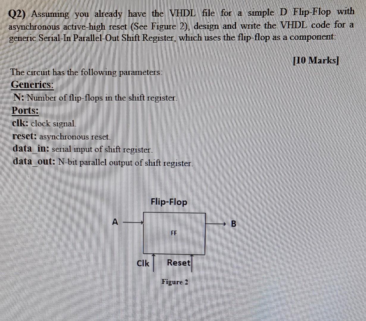 Solved Q3) Using the shift register from Q2 as a component | Chegg.com