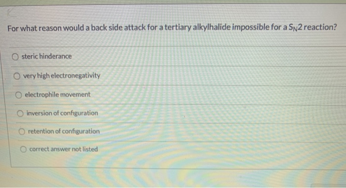Solved For what reason would a back side attack for a | Chegg.com
