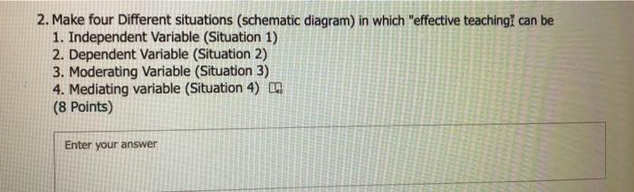 Solved Make four Different situations (schematic diagram) in | Chegg.com