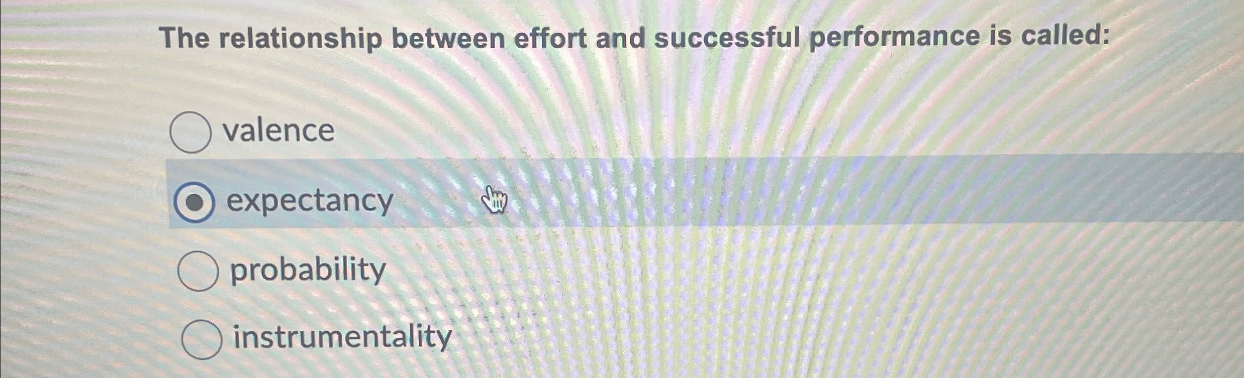 Solved The relationship between effort and successful | Chegg.com