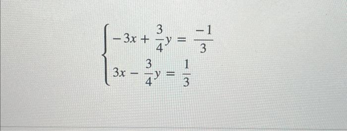 Solved Solve the following system of linear equations by | Chegg.com