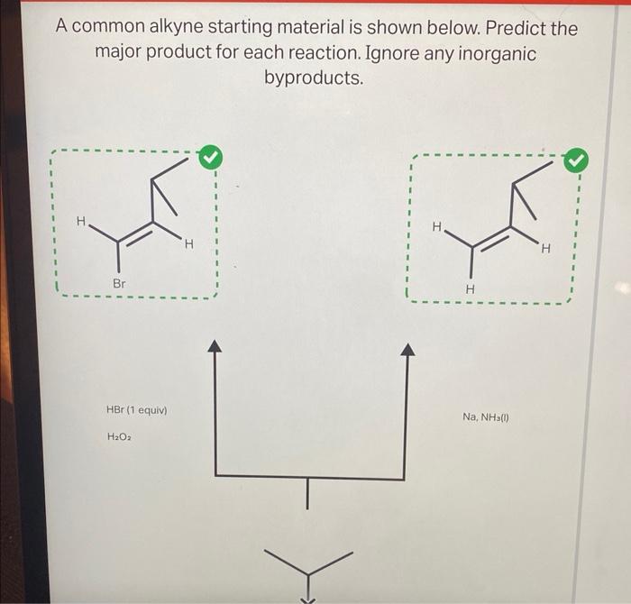 Solved A common alkyne starting material is shown below. | Chegg.com