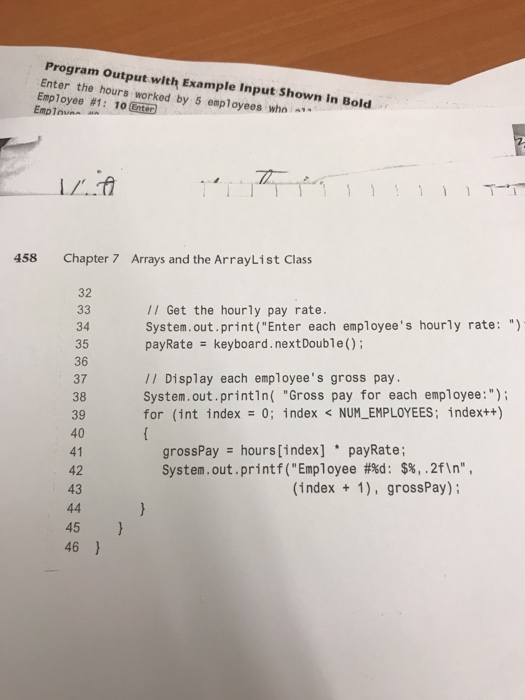 Solved 7.2 Processing Array Contents 457 The following are | Chegg.com