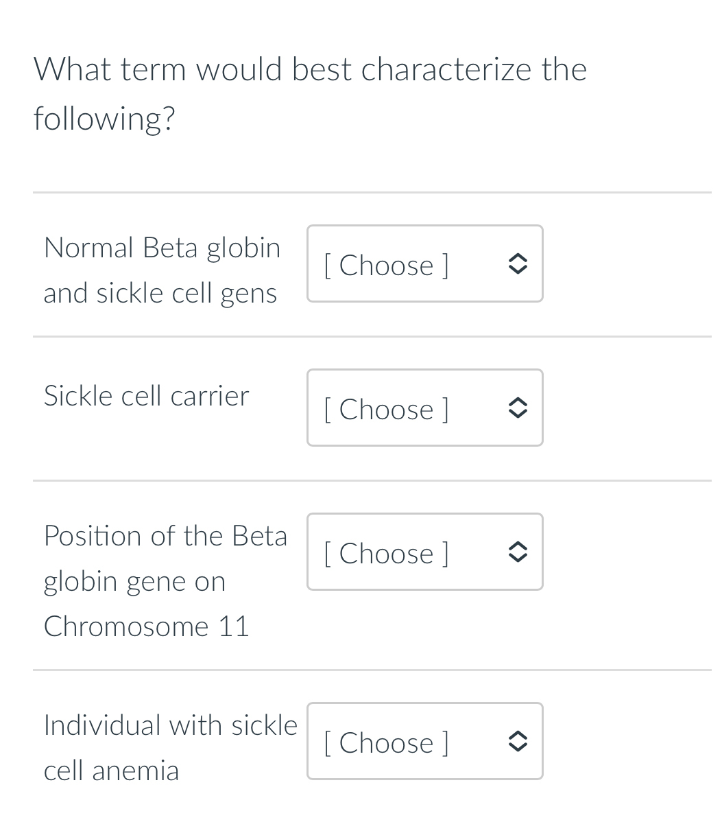 Solved What term would best characterize the | Chegg.com