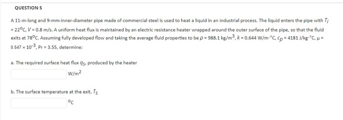 Solved QUESTION 4 Determine the hydrodynamic and thermal | Chegg.com