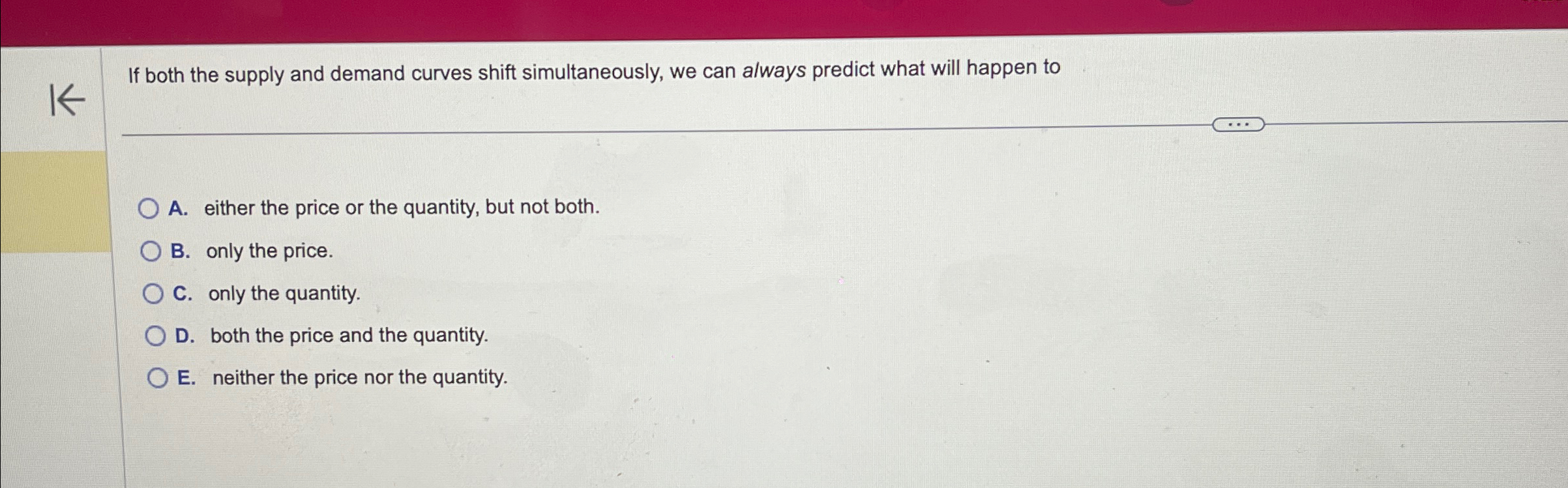 Solved If both the supply and demand curves shift | Chegg.com