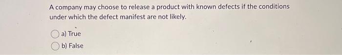 Solved What cannot be measured cannot be managed. a) True b) | Chegg.com